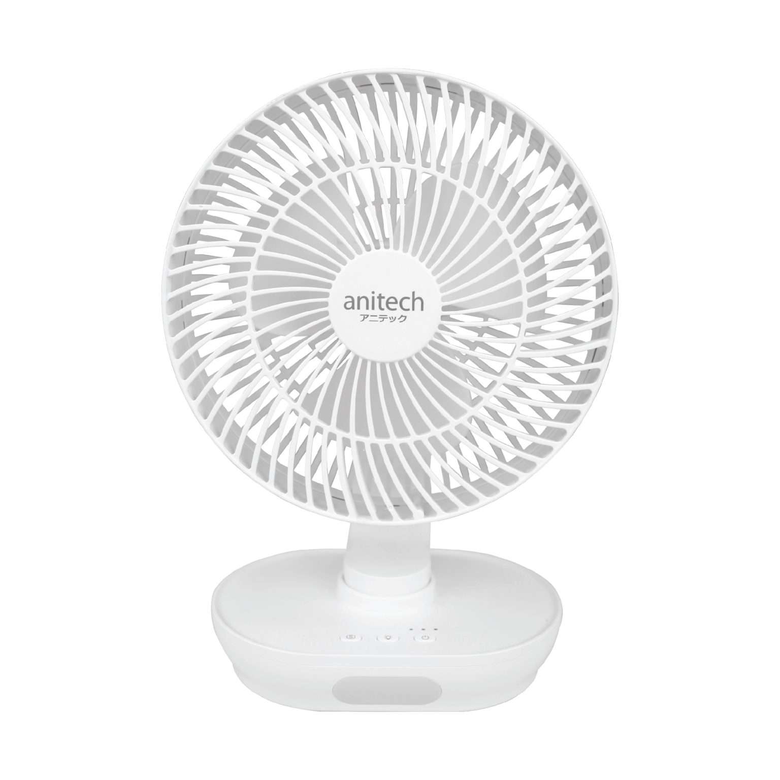 Anitech พัดลมชาร์จไฟ รุ่น SMF-09 ปรับระดับแรงลมได้ 3 ปรับส่าย ซ้าย-ขวาได้สูงสุด 150 องศา ...